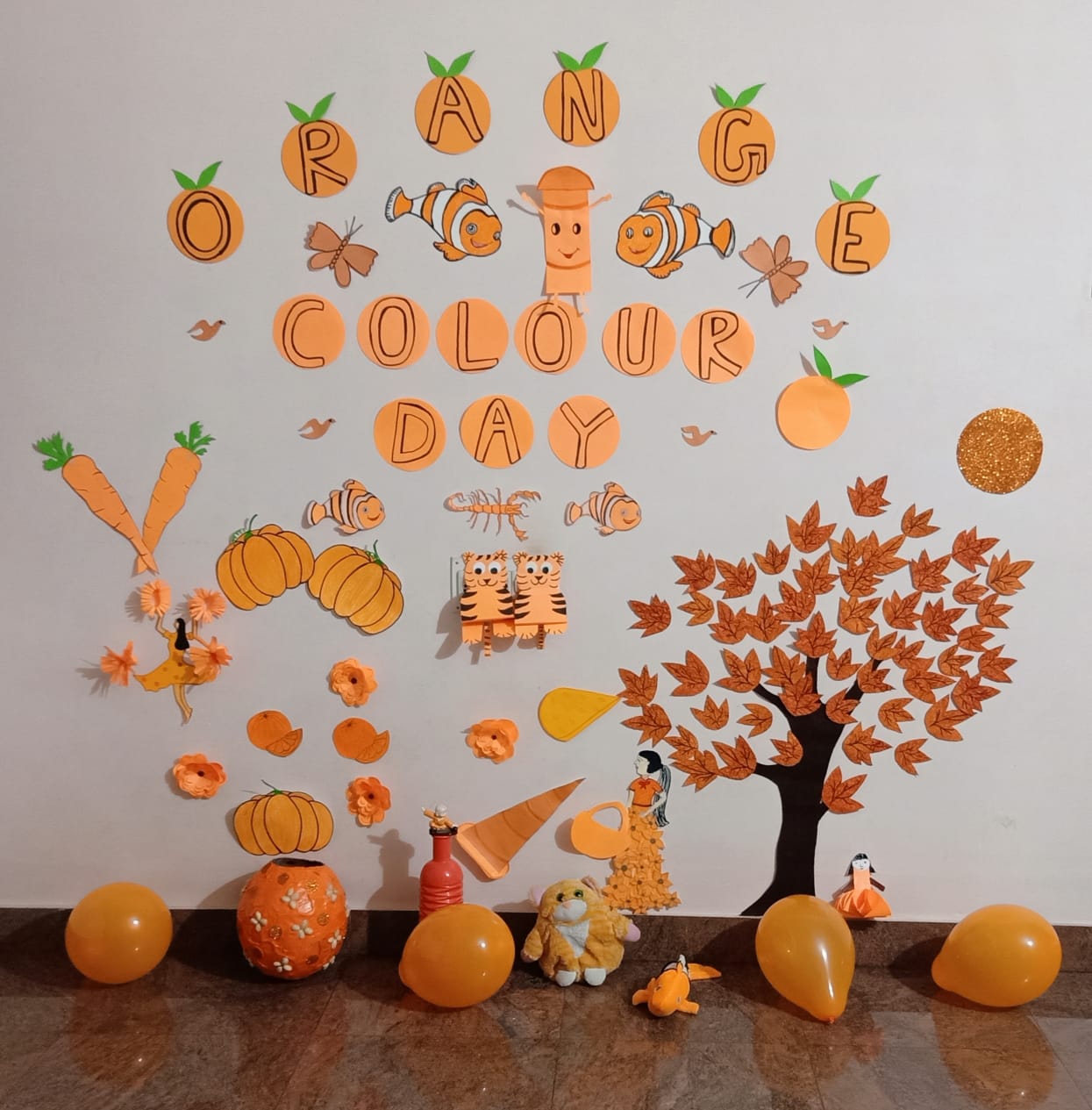 Orange colour day celebration Images – Appollo National Public School