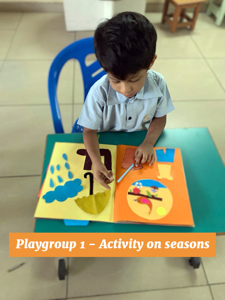 Playgroup 1 - Activity on seasons – Appollo National Public School